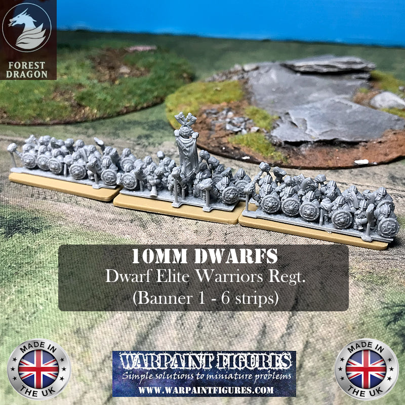 Warpaint Figures - Buy 3d Printed 10mm Fantasy Dwarfs For Warmaster