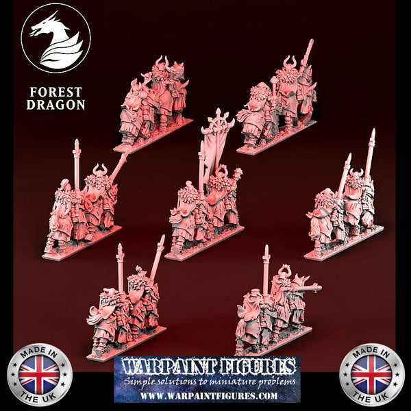 Warpaint Figures - 10mm Despoilers Heavy Cavalry Warmaster Miniatures