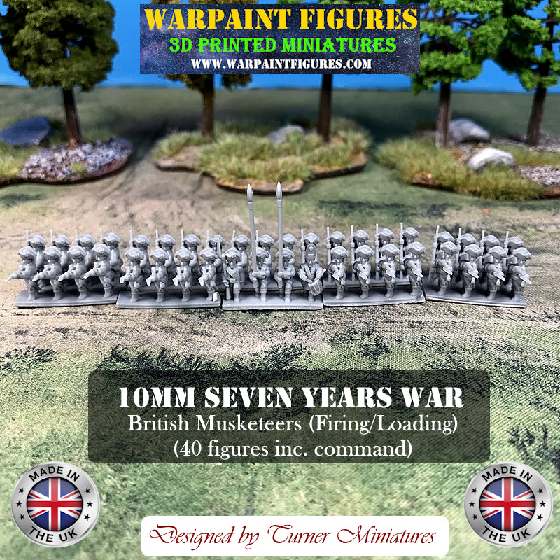 WPF - 3D Printed 10mm SYW British Musketeers (Firing/Loading ...