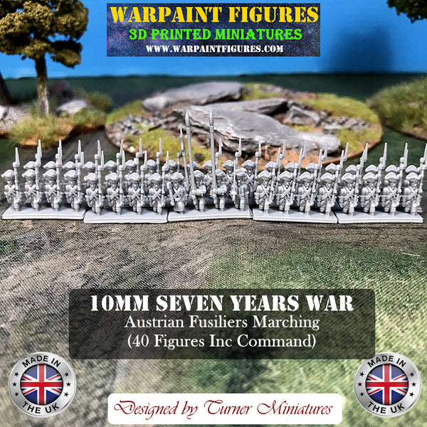 Warpaint Figures - 10mm Seven Years War 3D Printed Miniatures