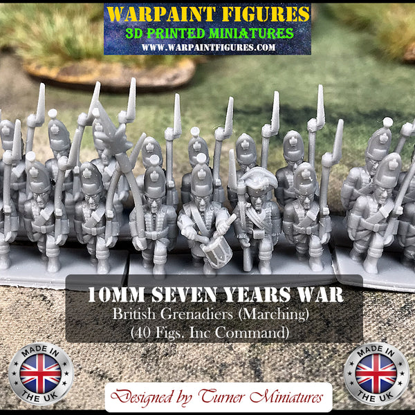 Warpaint Figures - 10mm Seven Years War 3D Printed Miniatures