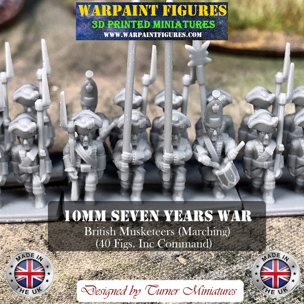 Warpaint Figures - 10mm Seven Years War 3D Printed Miniatures