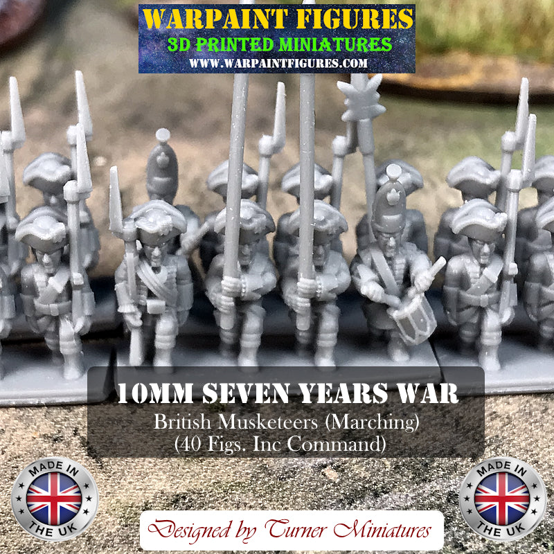 Warpaint Figures - 10mm Seven Years War 3D Printed Miniatures