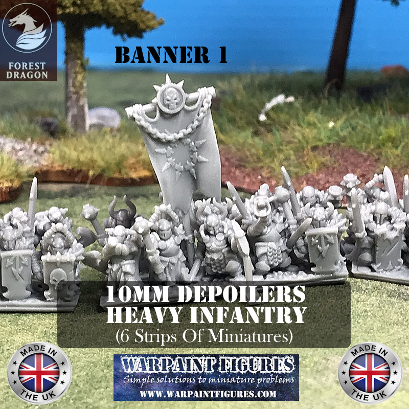3D Printed 10mm Chaos Despoilers Miniatures For Warmaster or KOW ...