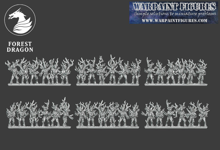 3D Printed 10mm Wood Elves Miniatures For Warmaster or KOW - Warpaint ...