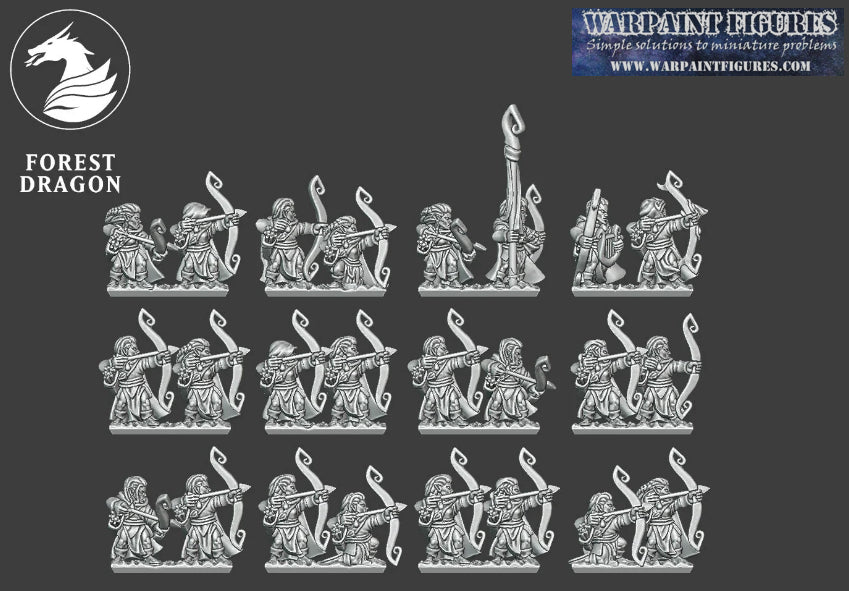 3D Printed 10mm Wood Elves Miniatures For Warmaster or KOW - Warpaint ...