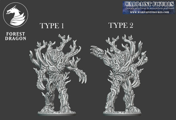 10mm Wood Elves Treemen/Treeherds - Forest Dragon Miniatures - Warpaint ...