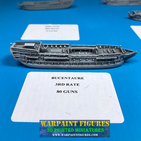 Warpaint Figures - 3D Printed Bucentaure 1/700th French 3rd Rate Ship