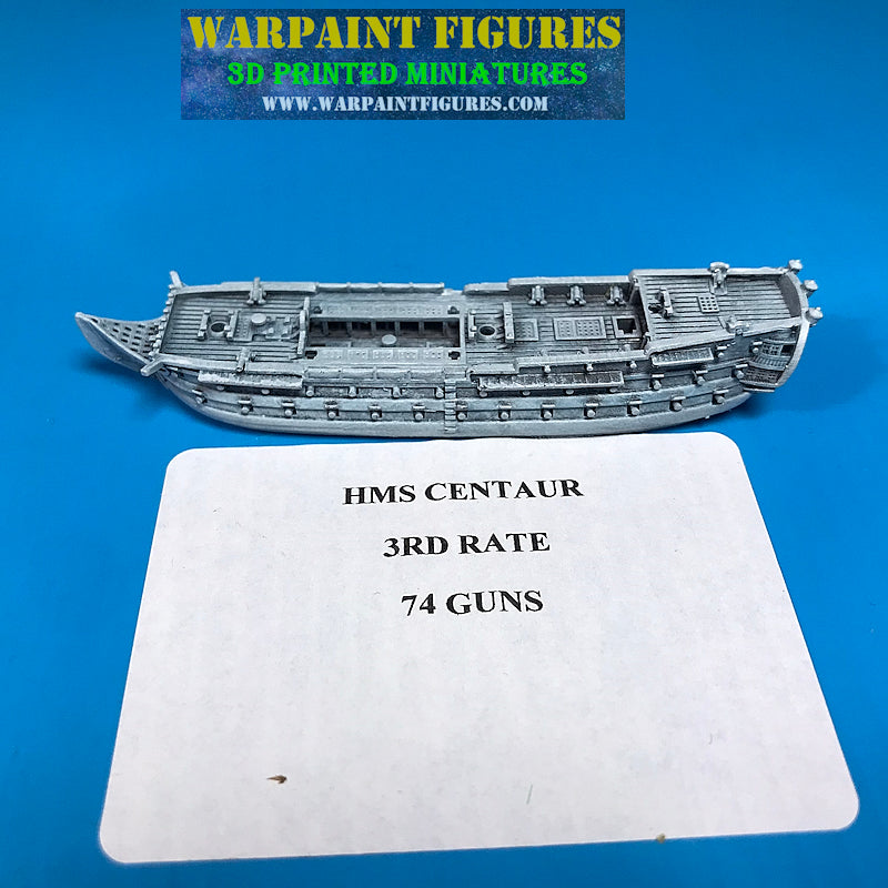 Warpaint Figures -HMS CENTAUR-3D Printed 1/700th Royal Navy 3rd Rate