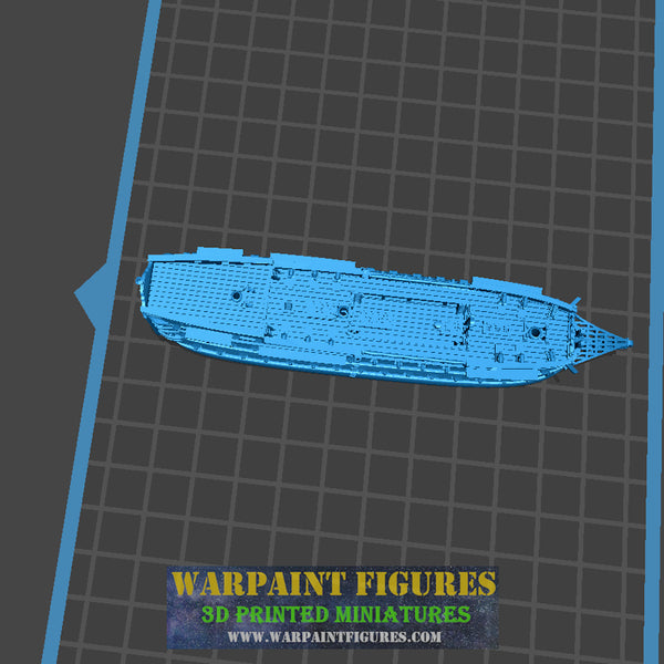 Warpaint Figures - 3D Printed Tonnant 1/700th French 3rd Rate Ship