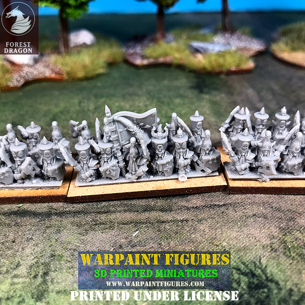 Warpaint Figures-3D Printed 10mm Chaos Dwarf Demonsmiths For Warmaster
