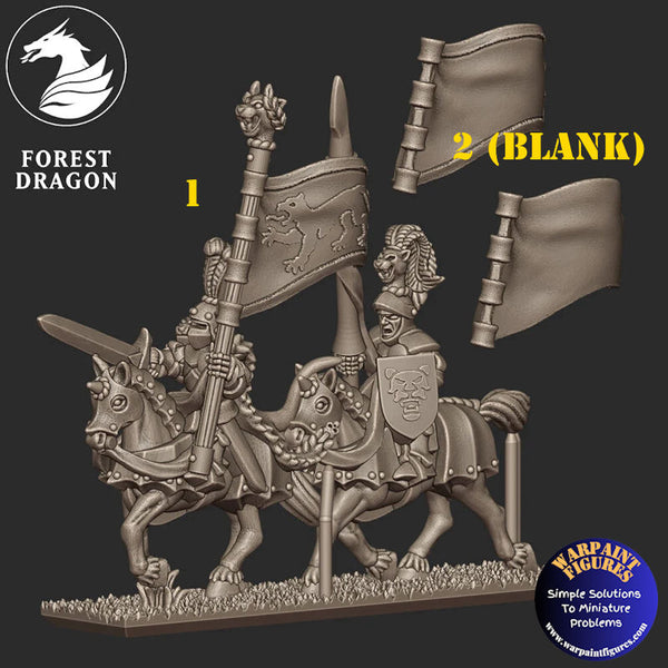 10mm 3D Printed Imperial Leopard Knights For Warmaster - Warpaint Figures