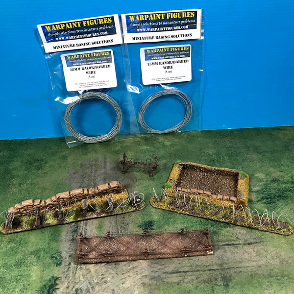 Warpaint Figures -Barbed Wire|Razor Wire 15-28mm Scale 40K Bolt Action