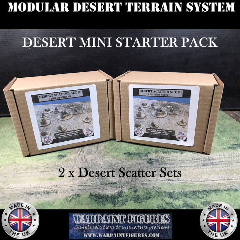SAVE 20% - Warpaint Figures Modular Desert Terrain- Mini Starter Pack