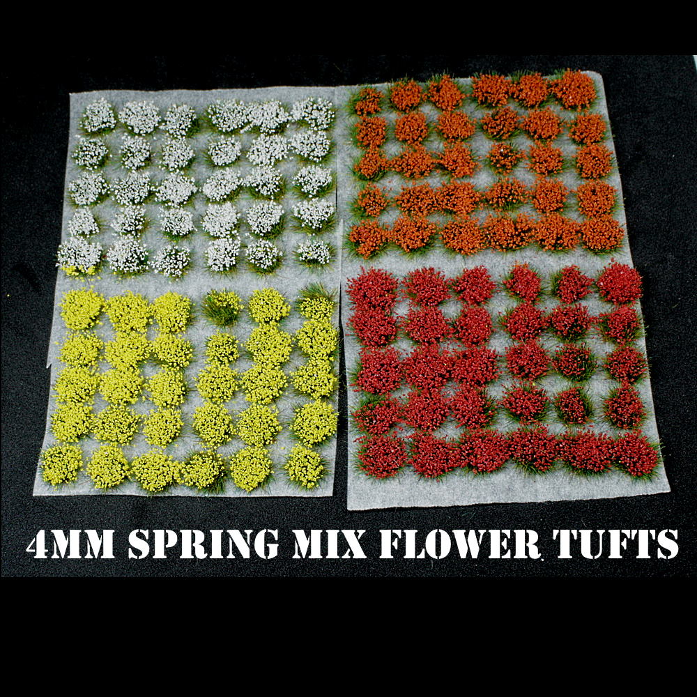 Warpaint Figures 4mm Spring Flower Mix Tufts for Miniature Basing