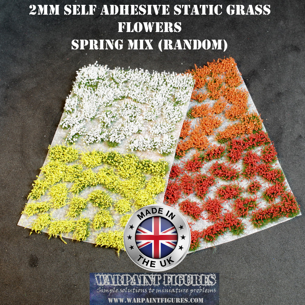 Warpaint Figures - 2mm Spring Flower Mix Tufts for Miniatures Basing