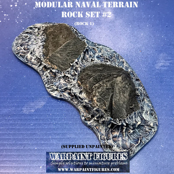 Warpaint Figures - Naval Wargaming Terrain/Scenery Rocks Set #2