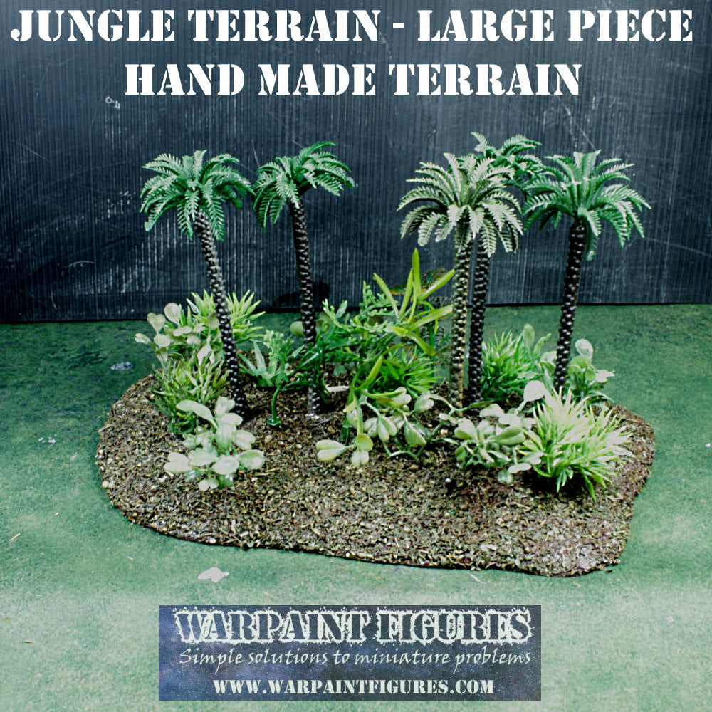 Warpaint Figures - Large Jungle Wargaming Terrain Pieces 40K, FOW, BA