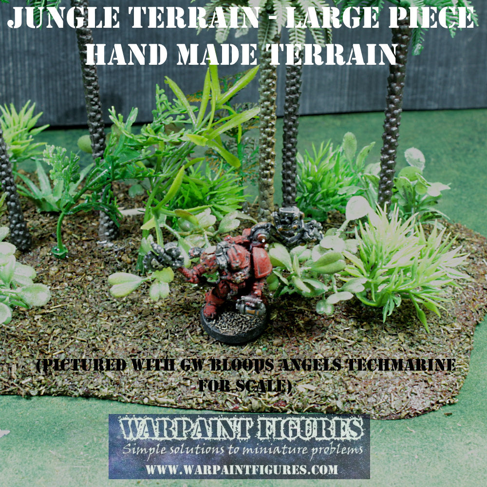 Warpaint Figures - Large Jungle Wargaming Terrain Pieces 40K, FOW, BA