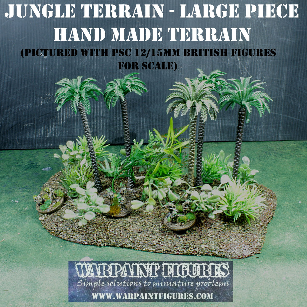 Warpaint Figures - Large Jungle Wargaming Terrain Pieces 40K, FOW, BA