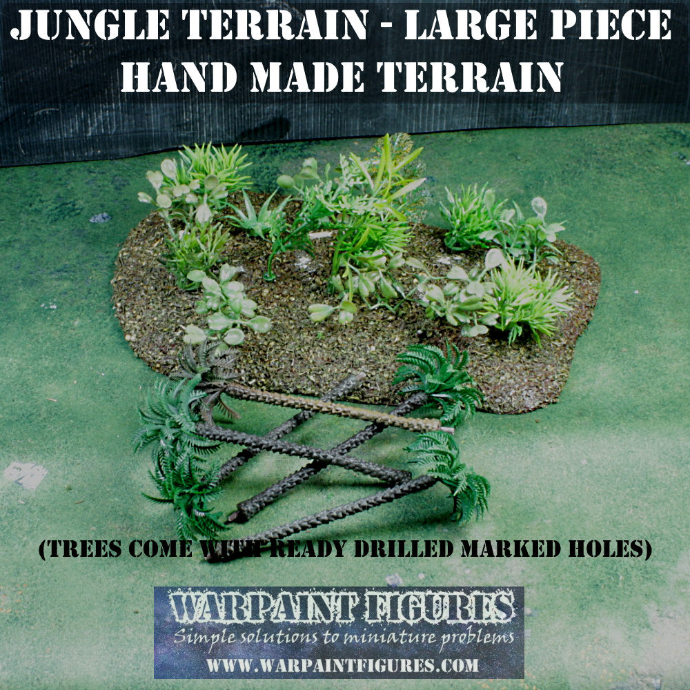 Warpaint Figures - Large Jungle Wargaming Terrain Pieces 40K, FOW, BA